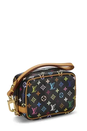 LOUIS VUITTON Takashi Murakami X Monogram Multicolore Wapity Case - Black