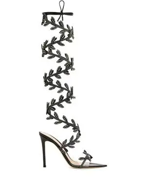 GIANVITO ROSSI 105 Crystal Flavia Sandals