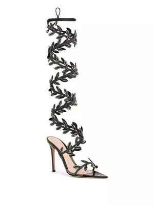 GIANVITO ROSSI 105 Crystal Flavia Sandals