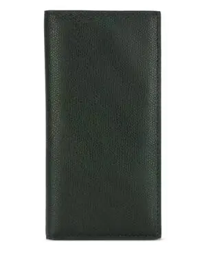 VALEXTRA Vertical Wallet - Black