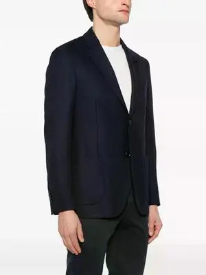 LARDINI Wool Blazer - Blue