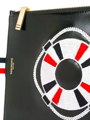 Thom Browne Embroidered Clutch