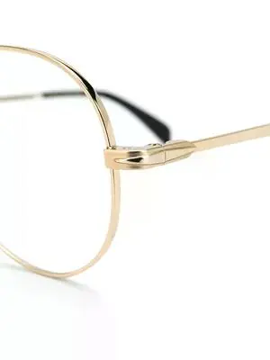 DB EYEWEAR BY DAVID BECKHAM Polished Aviator-frame Glasses