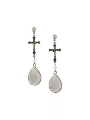 Givenchy Crucifix Pendant Earrings