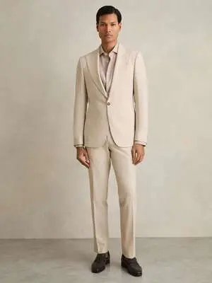 REISS Sb Belmont Sb Single-breasted Textured Blazer Slim-fit With Wool