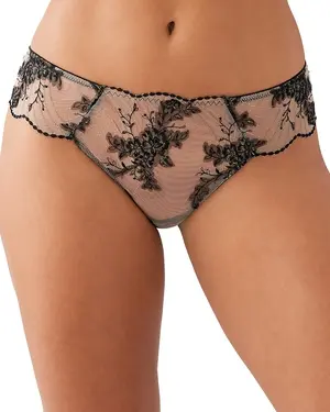 Wacoal Midnight Soiree Tanga Panty Caviar