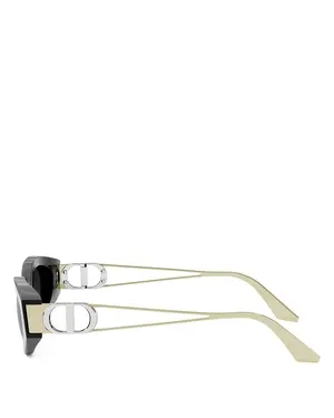 Dior 30montaigne B6i Oval Sunglasses - Black/smoke