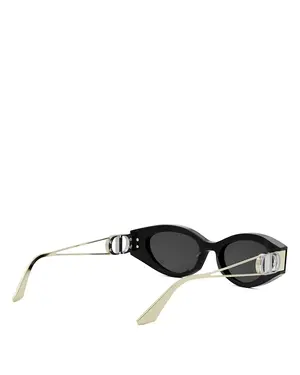 Dior 30montaigne B6i Oval Sunglasses - Black/smoke