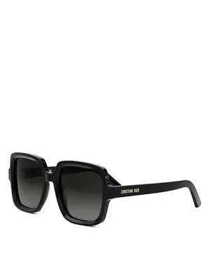 Dior Midnight S4i Square Sunglasses - Black/smoke Grad