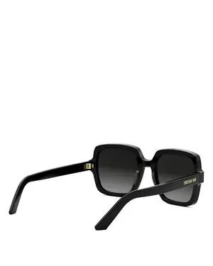 Dior Midnight S4i Square Sunglasses - Black/smoke Grad