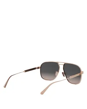 Dior Cannage A1u Square Sunglasses - Gold/smoke