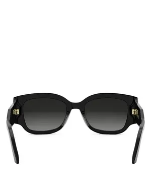 Dior Signature S13i Rectangle Sunglasses - Black/smoke Grad