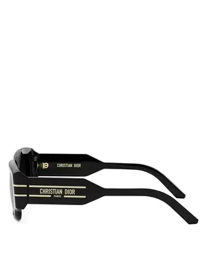 Dior Signature S13i Rectangle Sunglasses - Black/smoke Grad