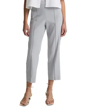 Vince Linen-blend Pull-on Tapered Pants - Bay Mist
