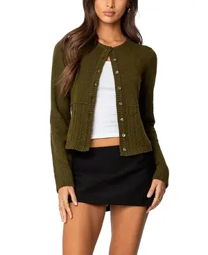 Women's Olive Cardigans