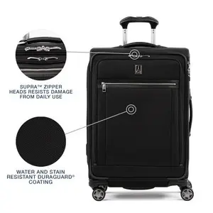 TRAVELPRO Platinum Elite 25-inch Expandable Spinner Luggage - Shadow Black