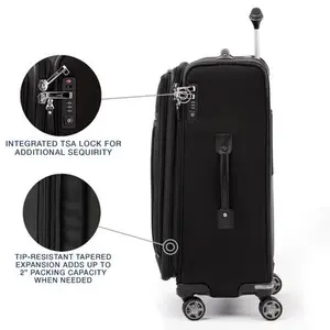 TRAVELPRO Platinum Elite 25-inch Expandable Spinner Luggage - Shadow Black