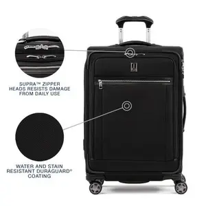 TRAVELPRO Platinum Elite 25-inch Expandable Spinner Luggage - Shadow Black