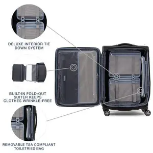 TRAVELPRO Platinum Elite 25-inch Expandable Spinner Luggage - Shadow Black