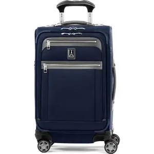 TRAVELPRO Platinum Elite Softside Expandable 21" Carry-on Spinner Luggage - Dark Blue