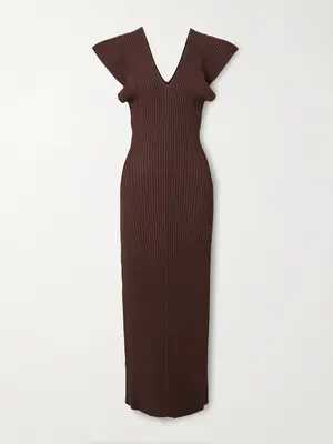 Altuzarra Ribbed-knit 'trey' Maxi Dress
