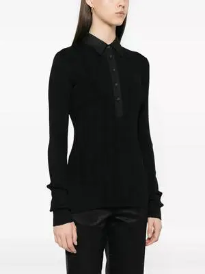 TOTEME Knitted Polo Top