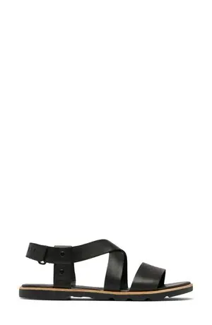 Sorel Ella Iii Crisscross Sandal - Black/ Black