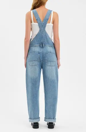 DAZE Canyon Barrel Leg Denim Overalls