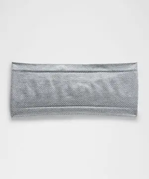 Lululemon Metal Vent Tech Seamless Wide Headband - Solar Grey/vapor
