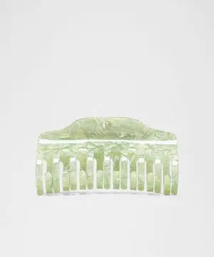 Lululemon Jumbo Claw Clip - Willow Leaf/matcha Magic