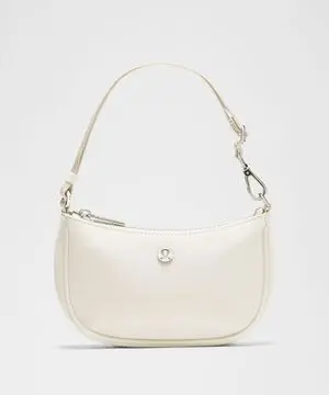 Lululemon City Essentials Mini Shoulder Bag - Light Ivory/silver