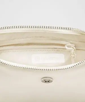 Lululemon City Essentials Mini Shoulder Bag - Light Ivory/silver