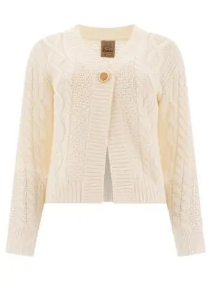 RAKKI Souffle Cardigan - White