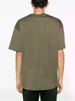MUGLER Logo-appliqué T-shirt - Green
