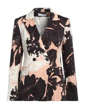 KAOS Twill Double-breasted Blazer - Pink