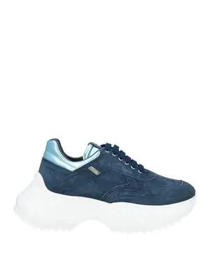 Paciotti Leather Lace-up Sneakers - Navy