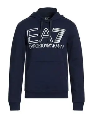 EA7 Cotton-elastane Blend Sweatshirt - Navy