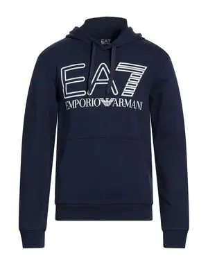 EA7 Cotton-elastane Blend Sweatshirt - Navy