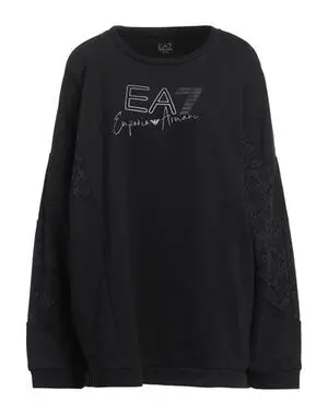 EA7 Cotton-blend Snakeskin Print Sweatshirt
