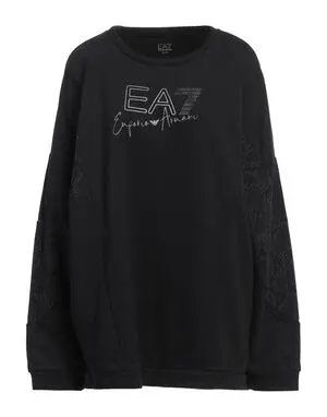 EA7 Cotton-blend Snakeskin Print Sweatshirt