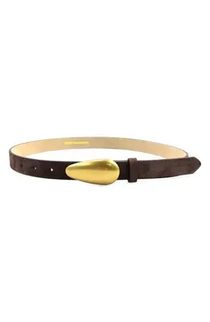 PETIT MOMENTS Odessa Belt - Dark Brown/ Gold
