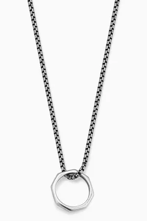 ORADINA Bolt Pendant Necklace - Silver