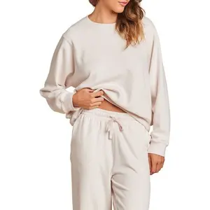 Barefoot Dreams Malibu Collection Brushed Fleece Pullover - Sand Dune