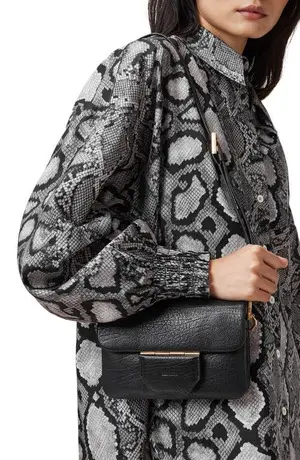 ALLSAINTS Jupiter Leather Crossbody Bag - Black