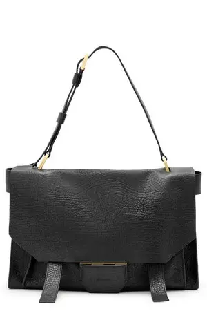 ALLSAINTS Ursa Leather Satchel - Black