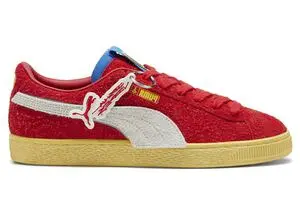 PUMA Suede Joshua Vides X Scuderia Ferrari 70s Racing Sneakers - White/black
