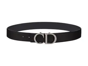 Dior Reversible Cd Icon Belt - Black/blue