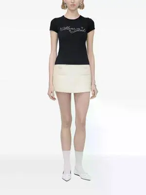 Marc Jacobs Logo-embellished T-shirt - Black