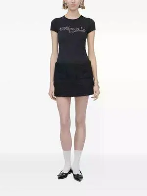 Marc Jacobs Tweed Mini Skirt - Black