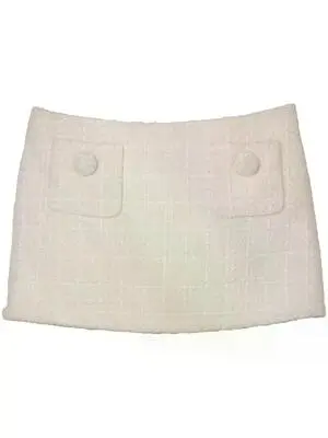 Marc Jacobs Tweed Mini Skirt - Neutrals